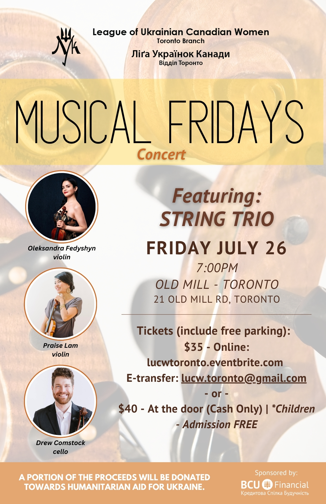 UCC Toronto - Musical Fridays Concert