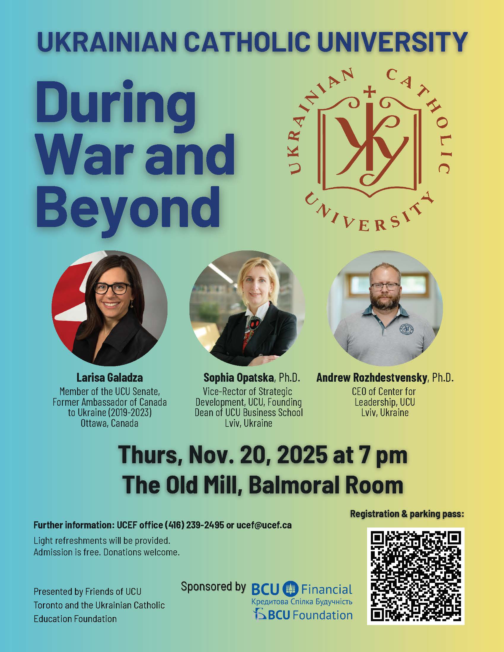 UCC Toronto - Ukrainian Catholic University - During War and Beyond